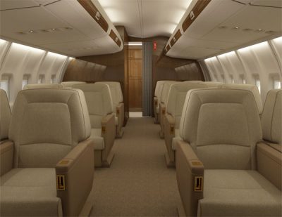 Aircraft Interior 3D Model | Plane Interior 3D Model Rendering