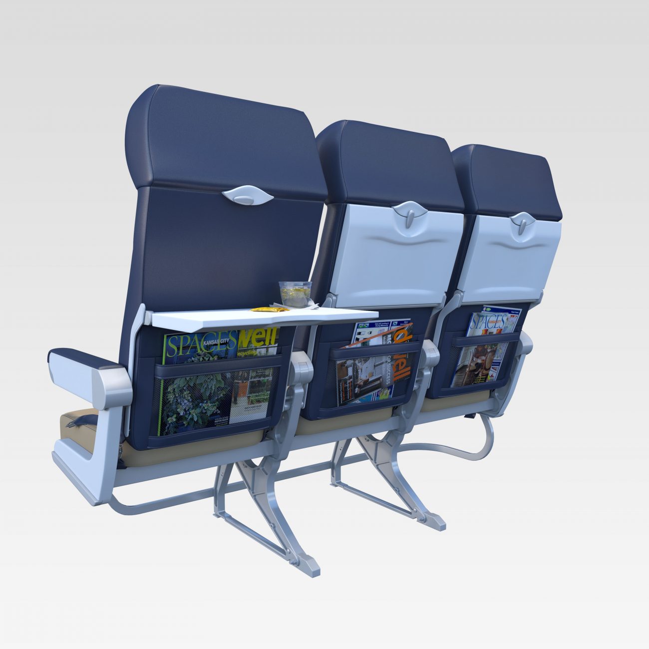 Aircraft Interior 3D Model | Plane Interior 3D Model Rendering