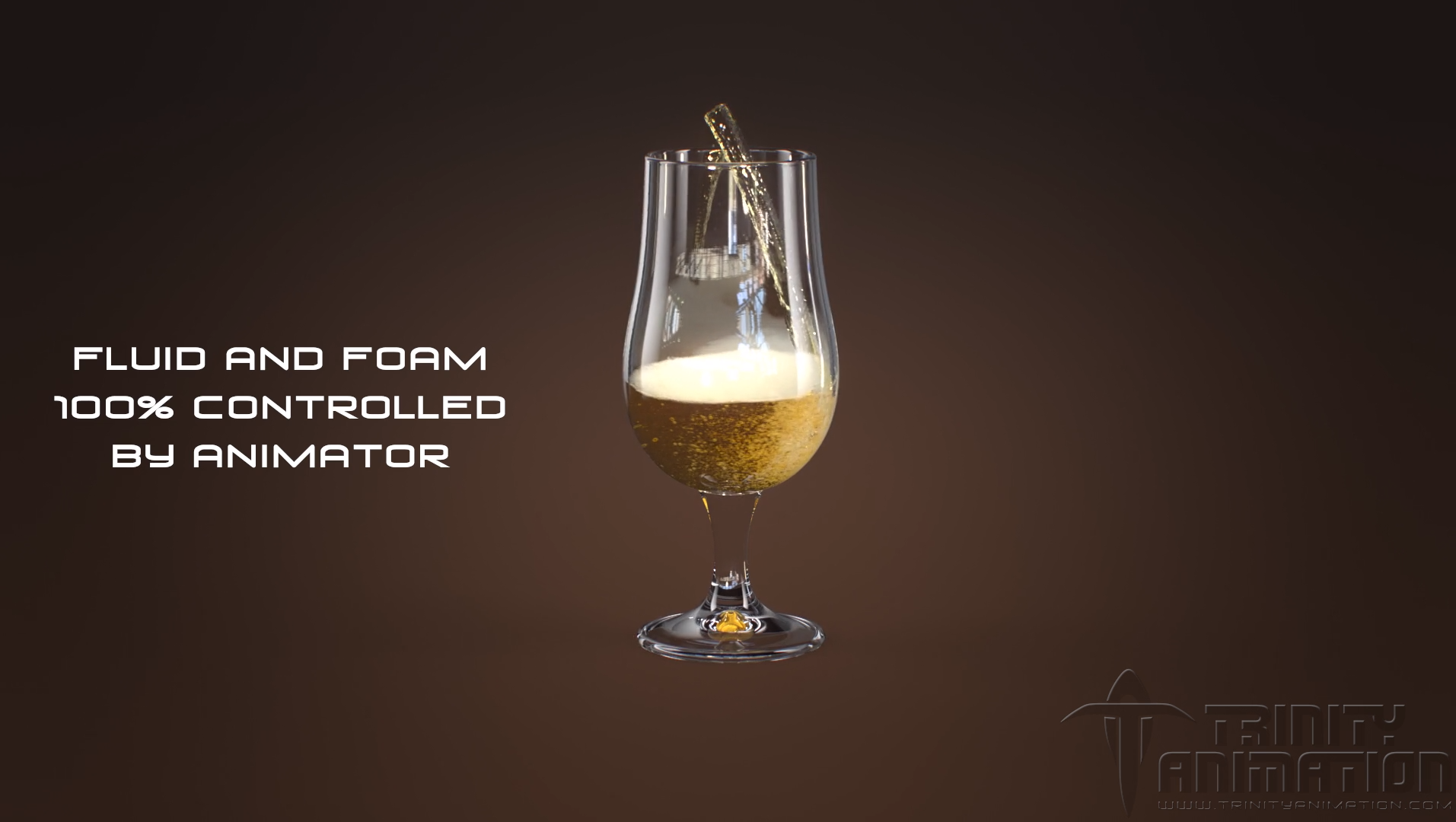 Fluid Animation 3D Beer Commercial | Trinity Animation